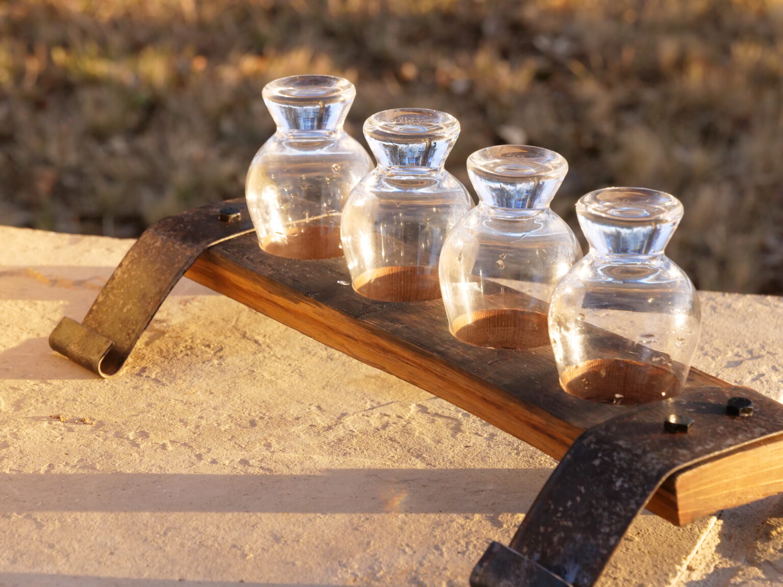 Whiskey Glass Rack | 2 and 4 Glass Versions